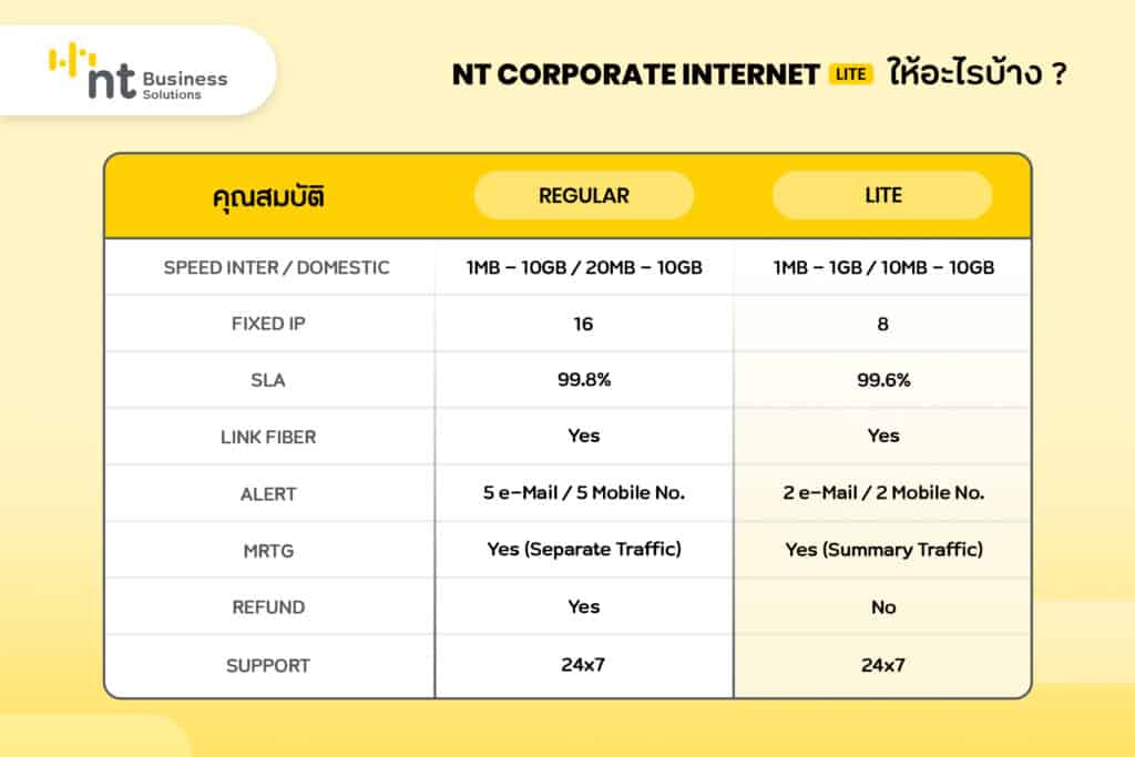 NT Corporate Internet Lite คืออะไร เหมาะกับใครบ้าง